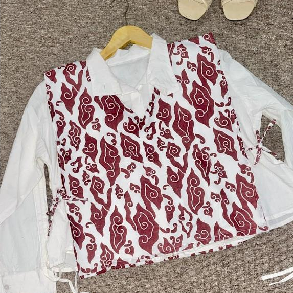 Jual VIVILOOKS-VEST BATIK PATTERN PREMIUM MODERN ETNIK KATUN OUTER ...