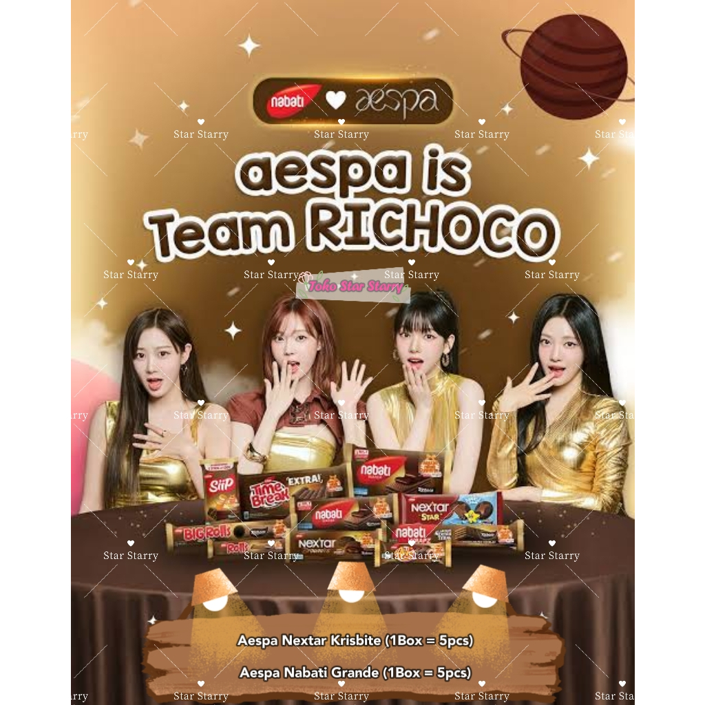 Jual NEW !! NABATI WAFER GRANDE AESPA KOREA / NABATI NEXTAR KRISBITE X ...