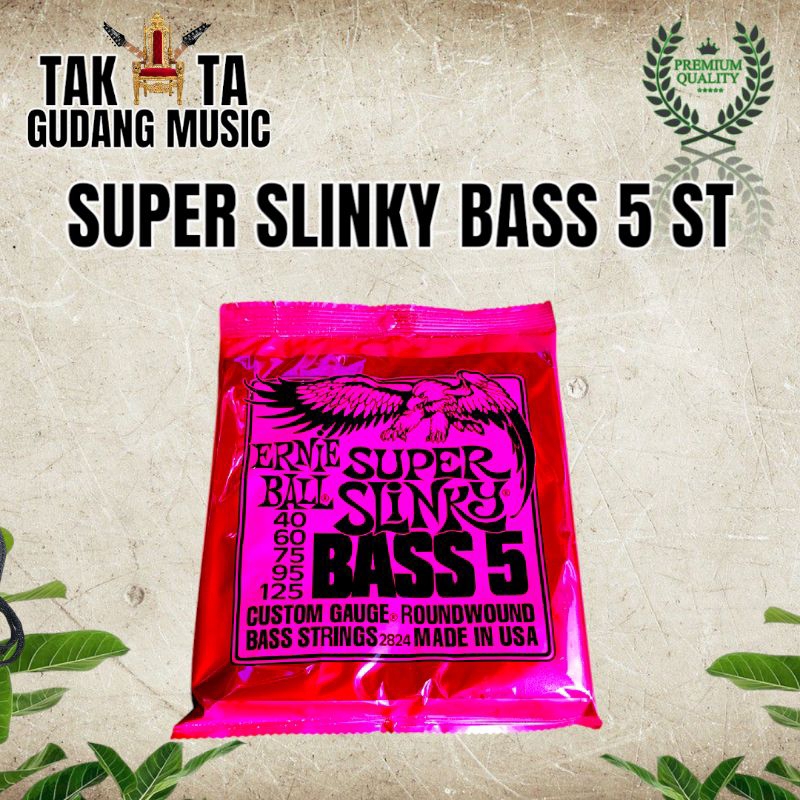 Jual Senar Bass Ernie Ball 5 Senar Super Slinky Bass 5 Strings ...