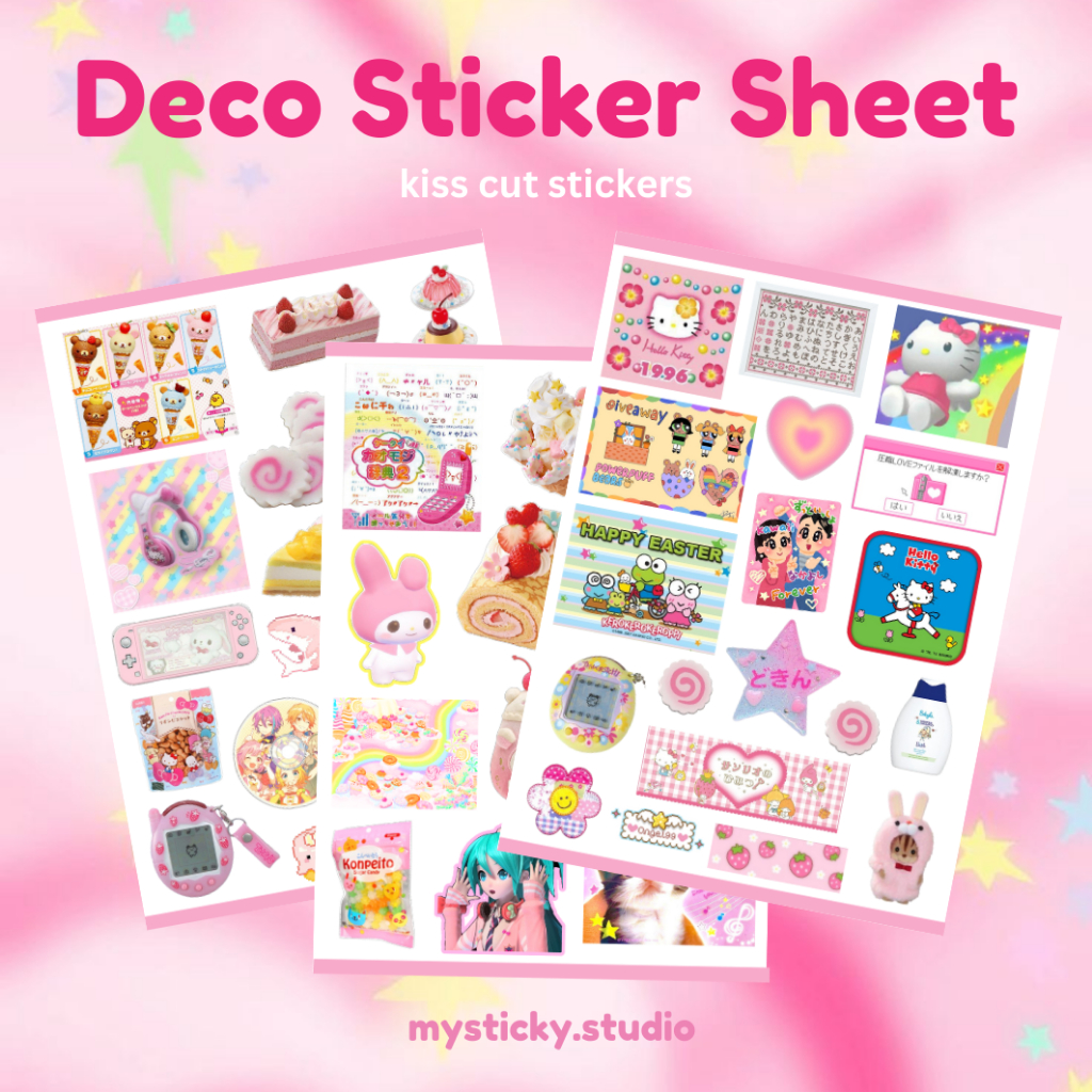 Jual DECO STICKERS SHEETS / DECO STIKER KAWAII / STICKER DECO VINTAGE ...