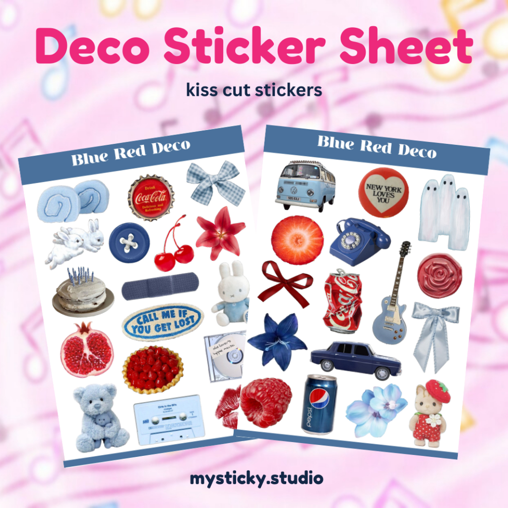 Jual DECO STICKER SHEETS / DECO STICKER PACK KAWAII Y2K VINTAGE RETRO ...