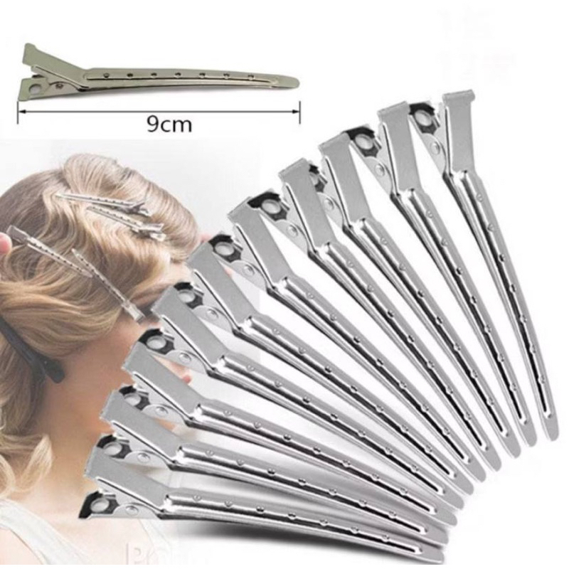Jual [SATUAN] Jepitan Bebek Stainless Jepit roll rambut jepit makeup ...