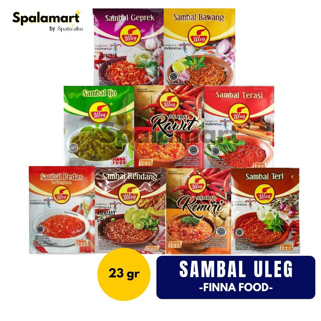 Jual Sambal Uleg Finna Food - Kemasan Sachet/saset - Sambal Rawit ...