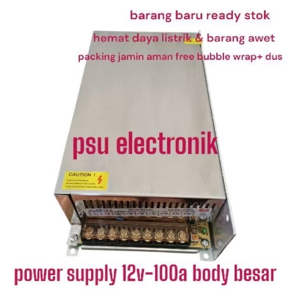 Jual power Suplay BODY BESAR 12v 100a Switching Power Supply 12v DC ...