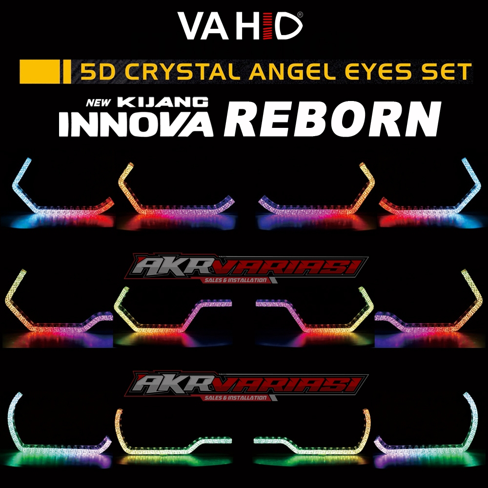 Jual 5D DRL Crystal Angel Eyes Set RGB | Lazy Slim Frame DRL Crystal ...