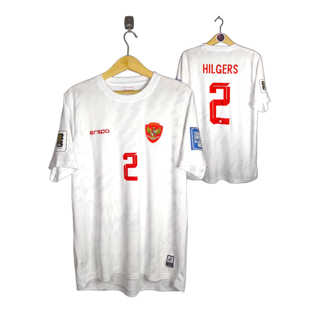 Jual Jersey Original Timnas Indonesia Away 2024 Supporter Version (#2 HILGERS) World Cup ...