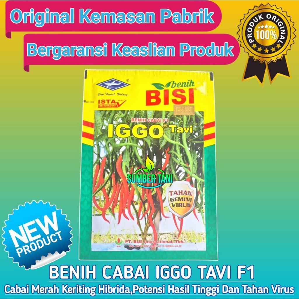 Jual BENIH CABAI IGGO TAVI (KEMASAN BARU) EXP : APRIL-2026 | Shopee Indonesia