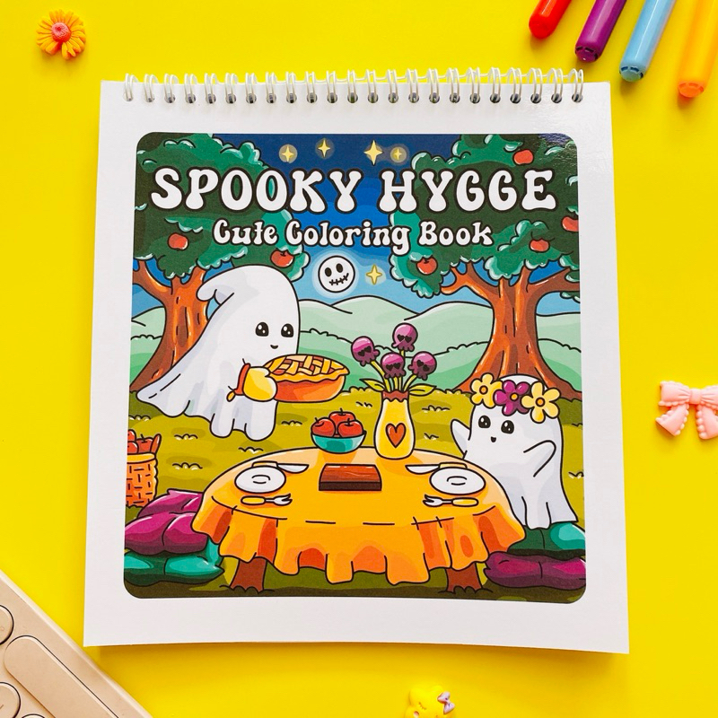 Jual Spooky Hygge Cute Coloring Book - Buku Mewarnai | Shopee Indonesia