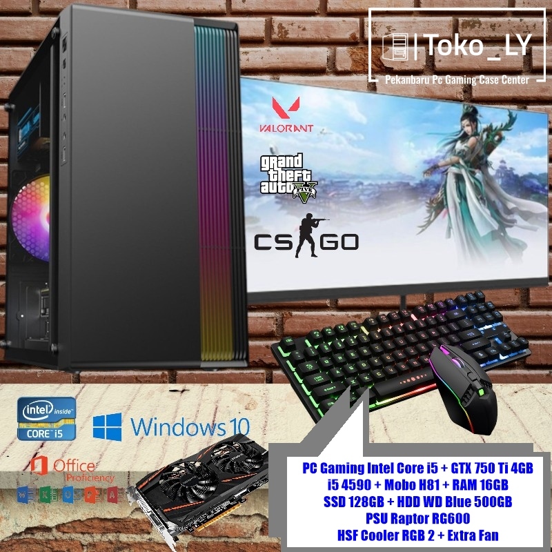 Jual PC Rakitan BARU/PC Gaming FULL SET - Intel Core i5 3.70Ghz | Shopee Indonesia