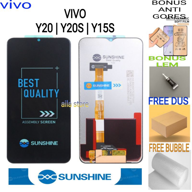 Jual LCD TOUCHSCREEN VIVO Y20/Y20S/Y15S ORIGINAL SUNSHINE FULL SET | Shopee Indonesia