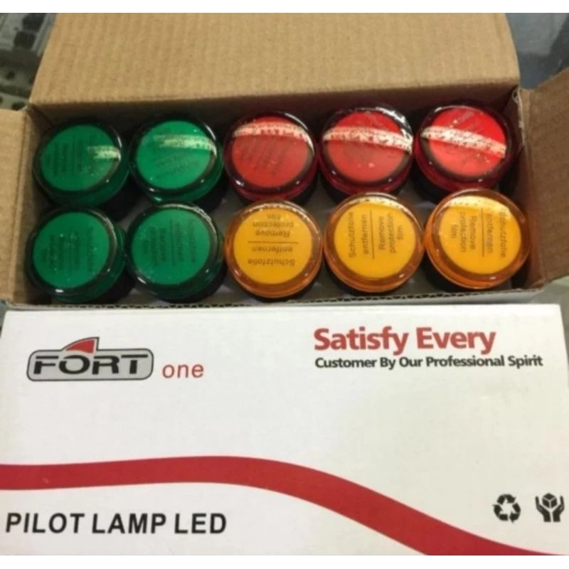 Jual Pilot Lamp LED AD22-22DS 380VAC 22mm Direct with LED Indicator ...