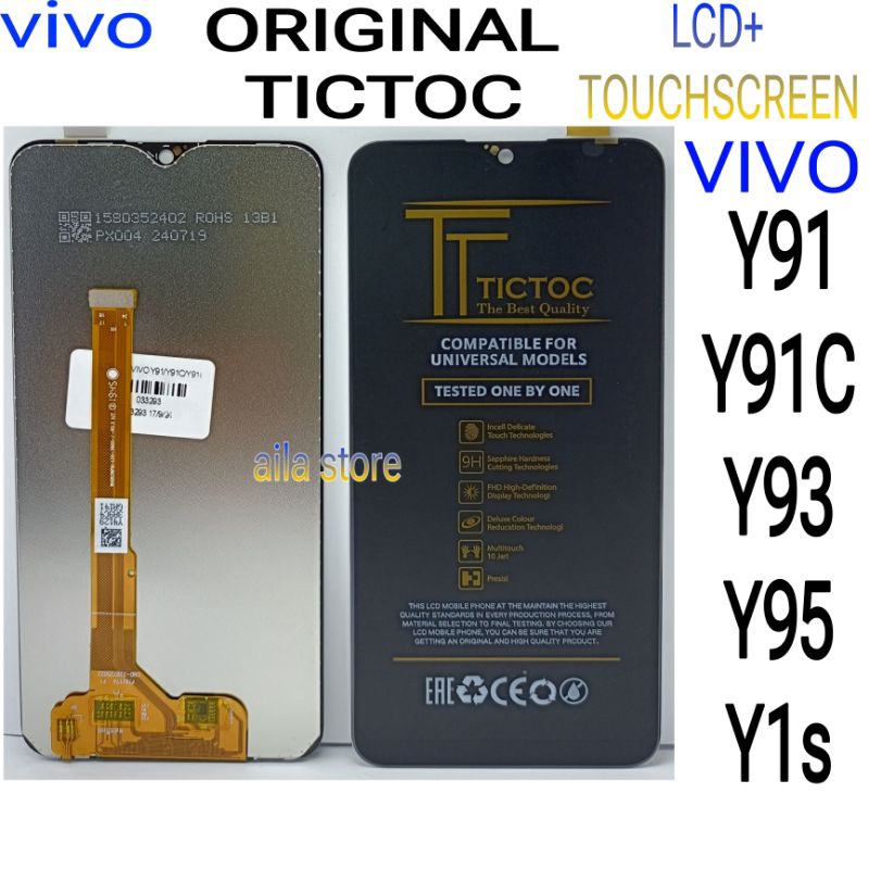 Jual LCD TOUCHSCREEN VIVO 91/Y91C/Y93/Y95/Y1S ORIGINAL TICTOC FULL SET | Shopee Indonesia