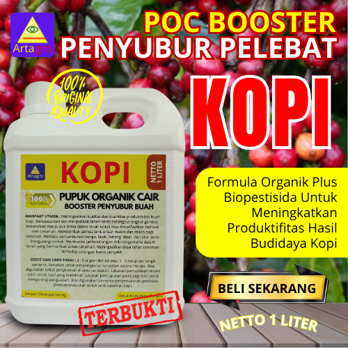 Jual Pupuk Cair 1 Liter Pelebat Buah Kopi Booster Penyubur TanamanKopi Cepat Berbuah Dan Lebat ...