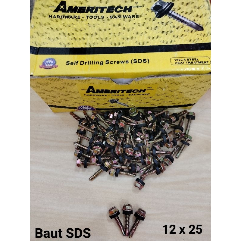 Jual Self Drilling Screws Baut SDS Baja Ring Atap/Seng | Shopee Indonesia