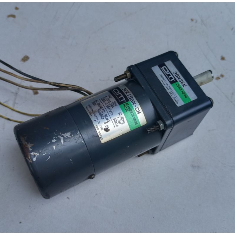 Jual Oriental Motor Gearbok Brake 220V 15W Ratio 1 : 36 34Rpm | Shopee Indonesia