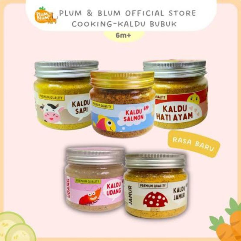 Jual Plum & Blum Kaldu Mpasi Kaldu Sapi Kaldu Ayam Kaldu Jamur 100 gram ...