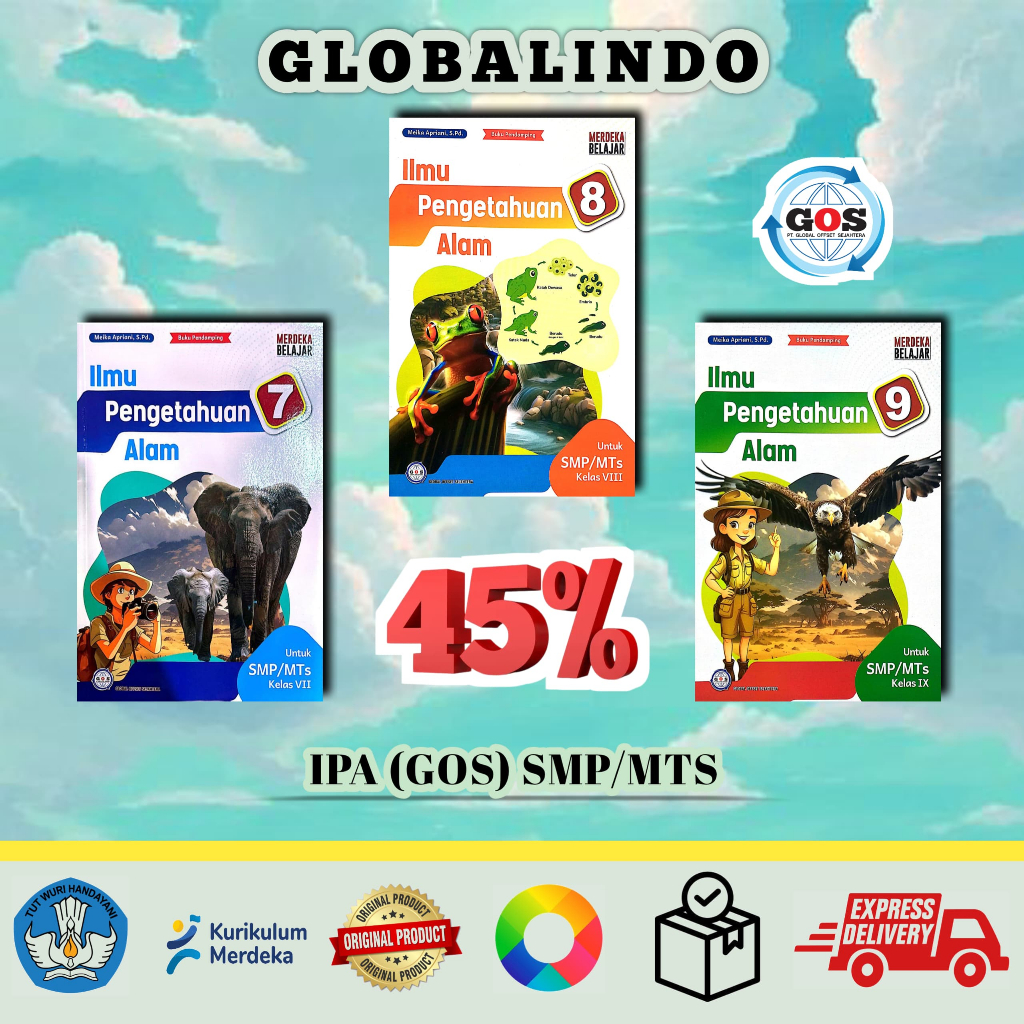 Jual Buku Siswa IPA (Ilmu Pengetahuan Alam) Kelas 7,8,9 Smp/Mts Kurikulum Merdeka (GOS) Global ...