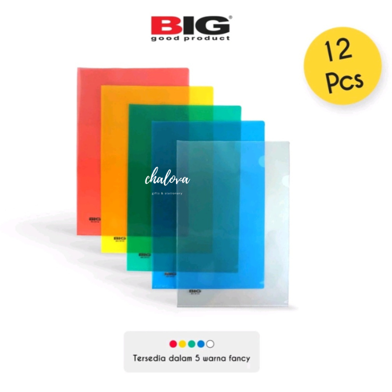 Jual [LUSIN] MAP L BIG F4 / MAP PLASTIK UKURAN FOLIO ISI 12 PCS | Shopee Indonesia