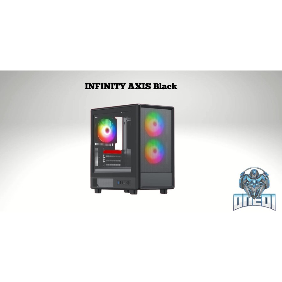 Jual INFINITY AXIS Black Include 3 Fan PC Gaming Case | Shopee Indonesia