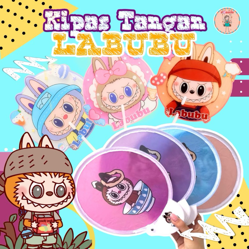 Jual Kipas Labubu/Kipas Tangan Labubu/Kipas Tangan/Kipas Tangan Jumbo ...