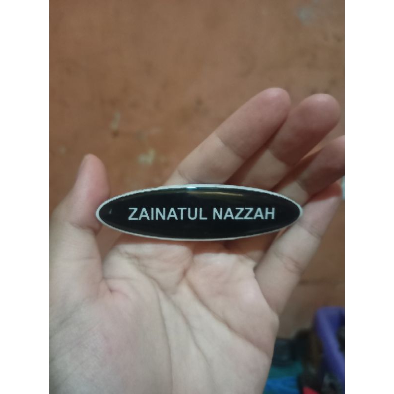 Jual nametag oval magnet / nametag sekolah anak / nametag anak sd ...