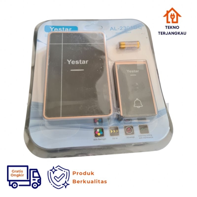 Jual Bell Listrik / Baterai Yestar / Muxindo Bell Rumah | Shopee Indonesia