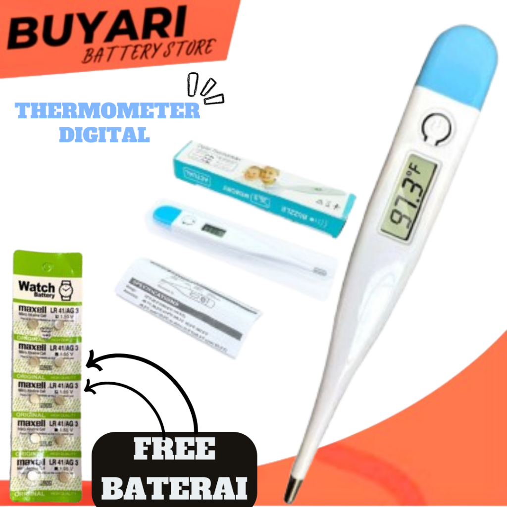 Jual FREE BATERAI!!! Thermometer Digital Anak Bayi Dewasa Akurat Suhu ...