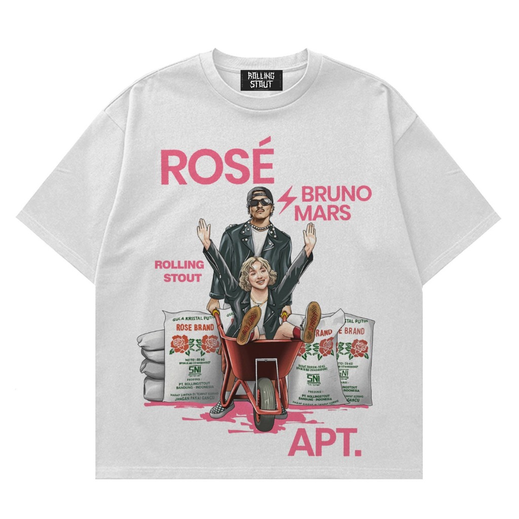 Jual Rollingstout - ROSE BRAND Bruno Mars APT. | KAOS BAND | BAJU MUSIK METAL ROCK | Shopee ...