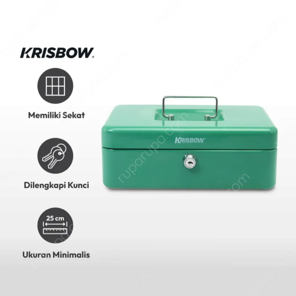 Jual KRISBOW 25 cm Cash Box - Hijau | Shopee Indonesia