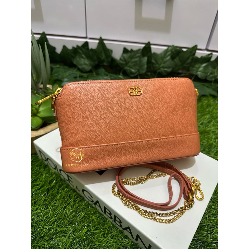 Jual sling bonia rantai 2 zipper | Shopee Indonesia