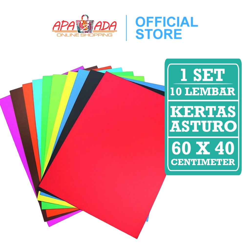Jual Apazada - Kertas Asturo 60 x 40 Cm [10 Lembar] / Kertas Manila ...