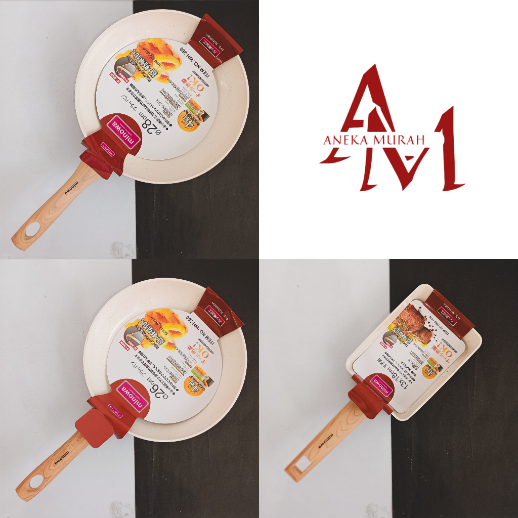 Jual YSKW PAN TEFLON SEGI 13X18 CM ( 5768 ) DAN TEFLON MARBLE MINOWA 26 CM ( 5769 ) / 28 CM ...
