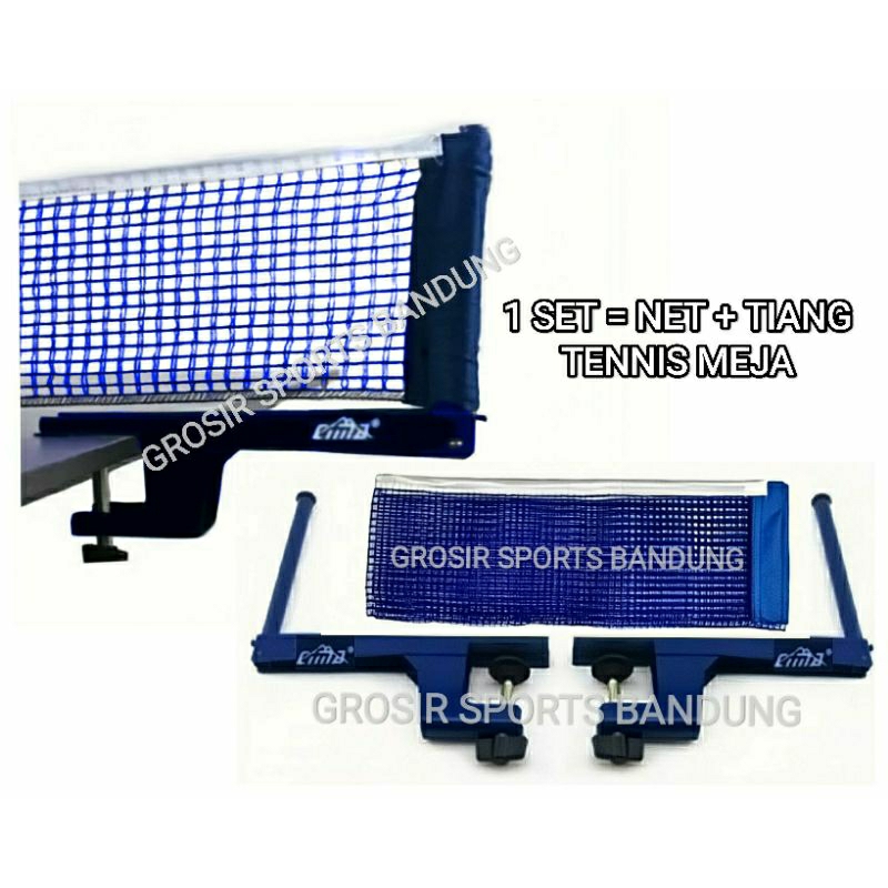 Jual Net+Tiang Ping Pong / Tenis Meja Portabel Drat Putar Bukan di Jepit | Shopee Indonesia
