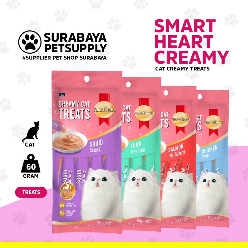 Jual Smartheart Creamy - SH Creamy treats - Snack kucing merk smart ...
