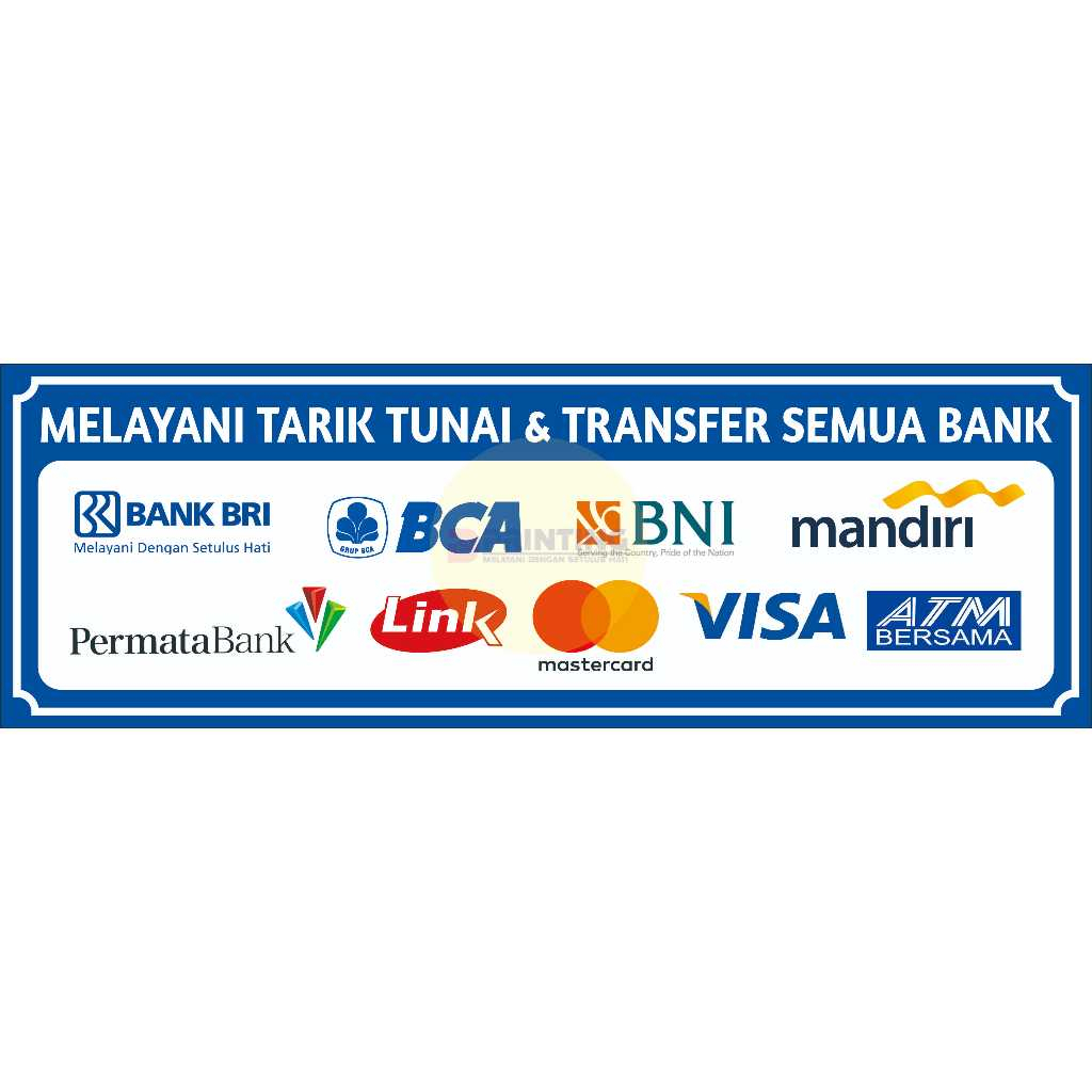Jual STIKER LAYANAN TARIK TUNAI & TRANSFER SEMUA BANK | Shopee Indonesia