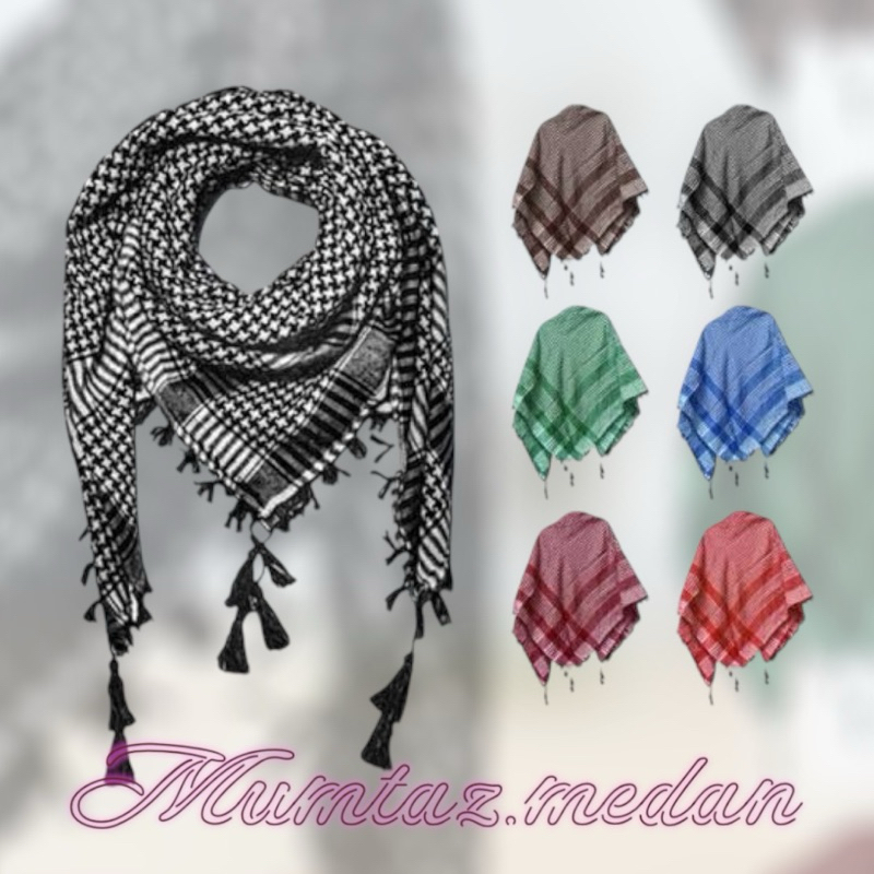 Jual sorban serban palestine shemagh scarf/SORBAN JAMBUL ARAB | Shopee ...