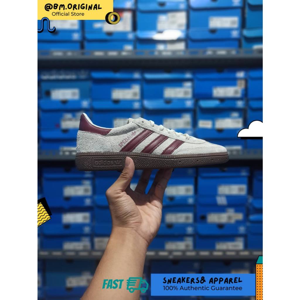 Jual Adidas Spezial Handball Off White Collegiate Burgundy JH8699 ...
