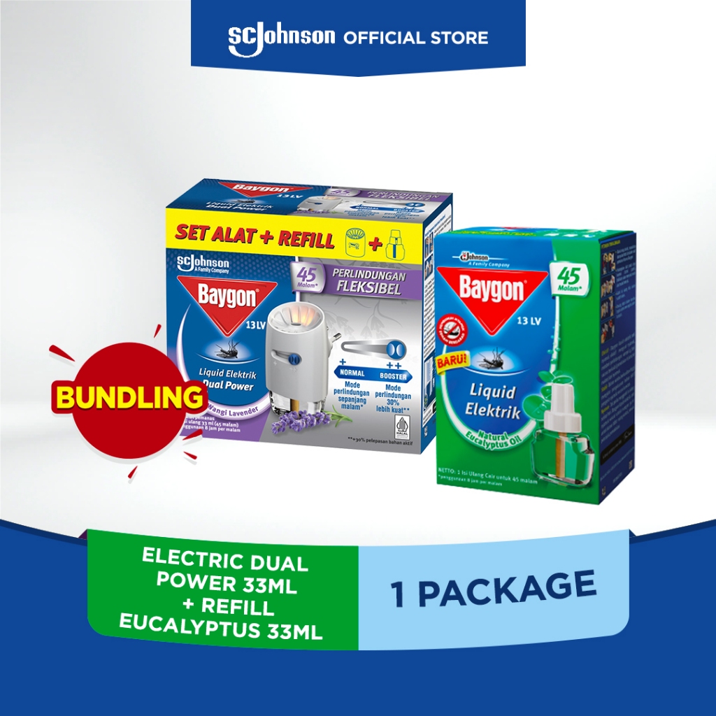 Jual Baygon Liquid Electric Refill Eucalyptus & Dual Heater 33ml | Shopee Indonesia