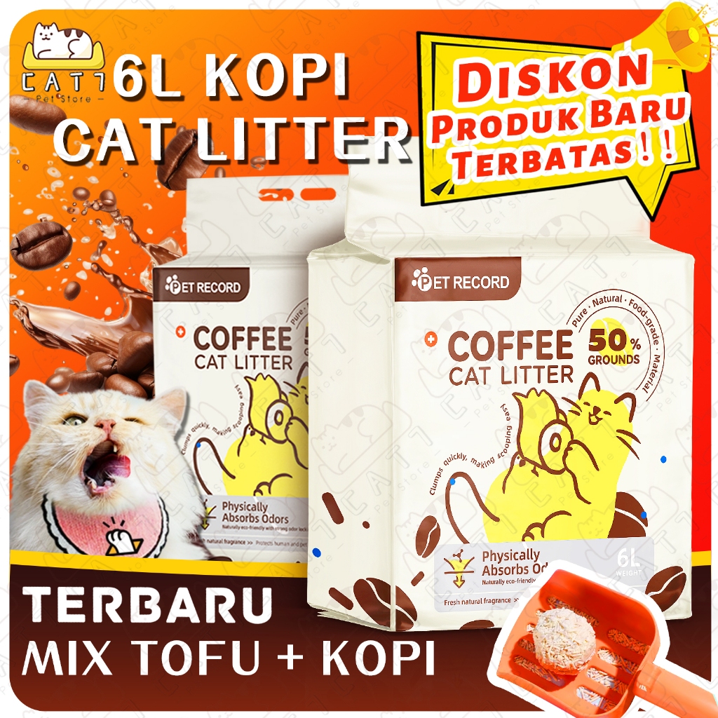 Jual Pasir Tofu Kucing Tofu Cat Litter Pasir Tofu Kopi Mixed Cat Litter ...