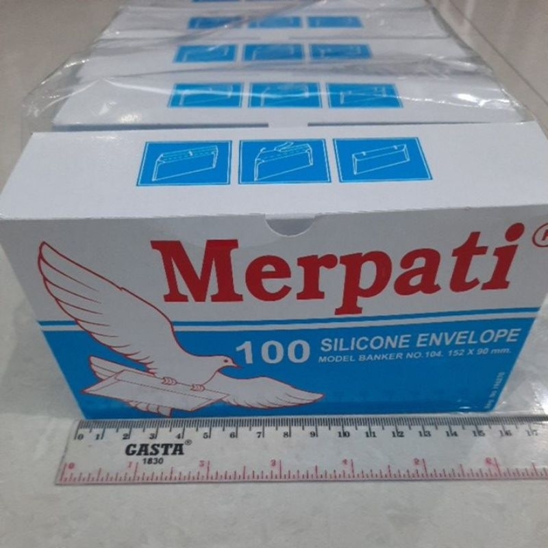 Jual Amplop merpati putih isi 100 lembar No.104 panjang 16cm ukuran sedang | Shopee Indonesia