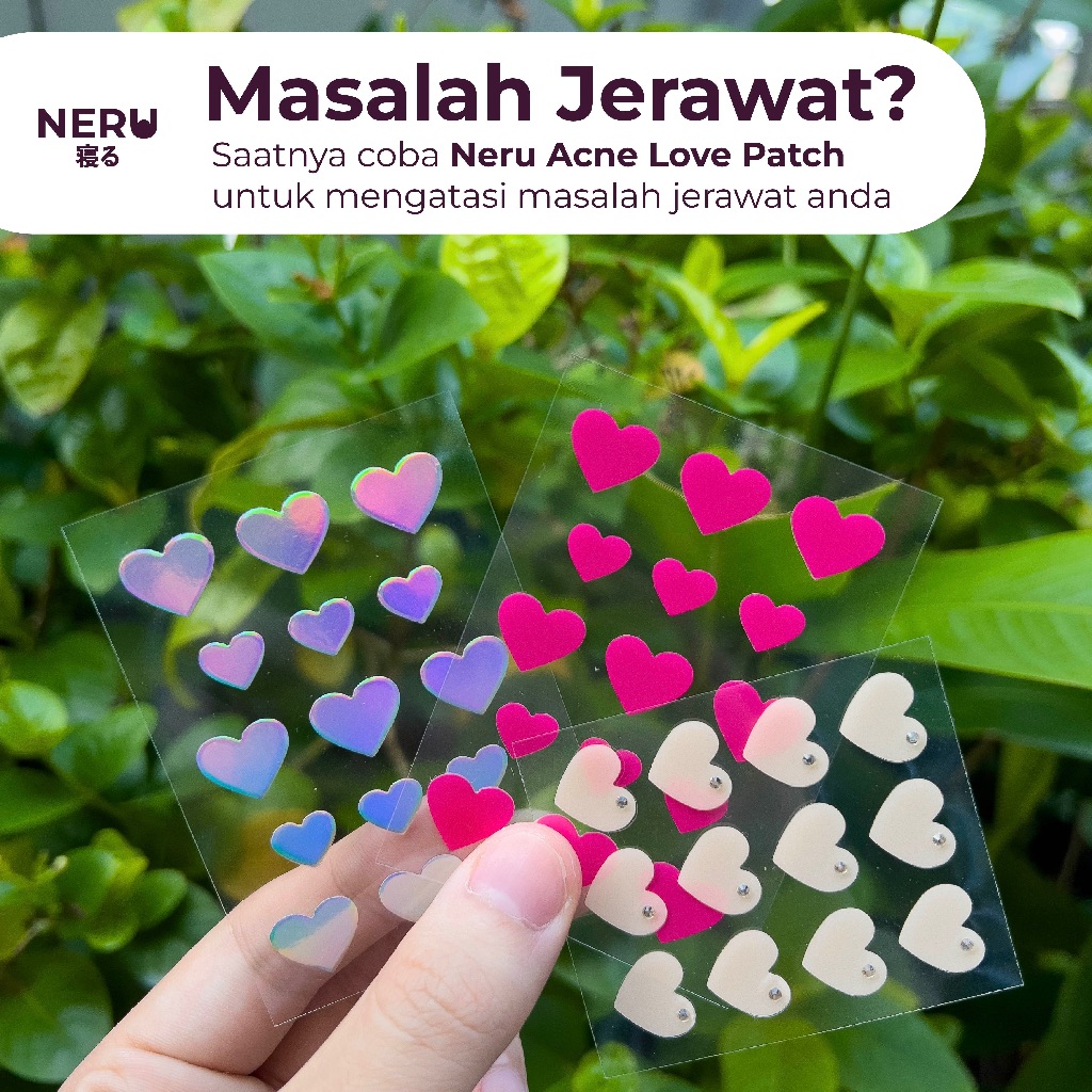 Jual Acne Patch Love Hati Pearl Diamond Hologram Edition Hydrocolloid ...