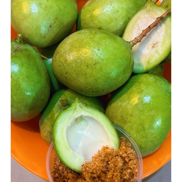 Jual Mangga telor muda 1kg + Bumbu Buah special Qey 100ml | Shopee ...