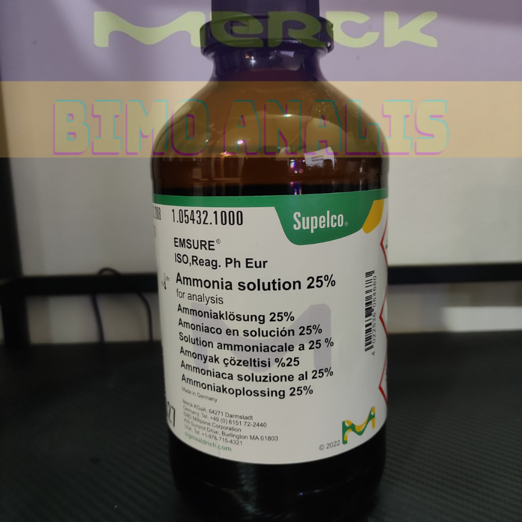 Jual AMMONIA MERCK 105432 / LARUTAN AMONIA 1L / NH4OH | Shopee Indonesia