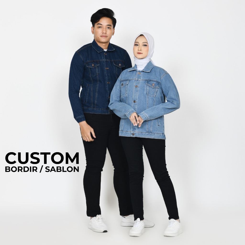 Jual PinsQy Jaket Jeans Custom, Jaket Denim Custom, Jaket Jeans Bordir ...