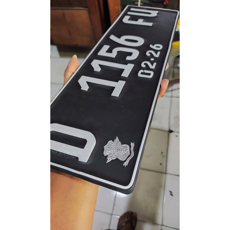 Jual CETAK ANGKA NOMOR MOBIL FONT BARU/LAMA PUTIH dan Hitam Angka pakai ...