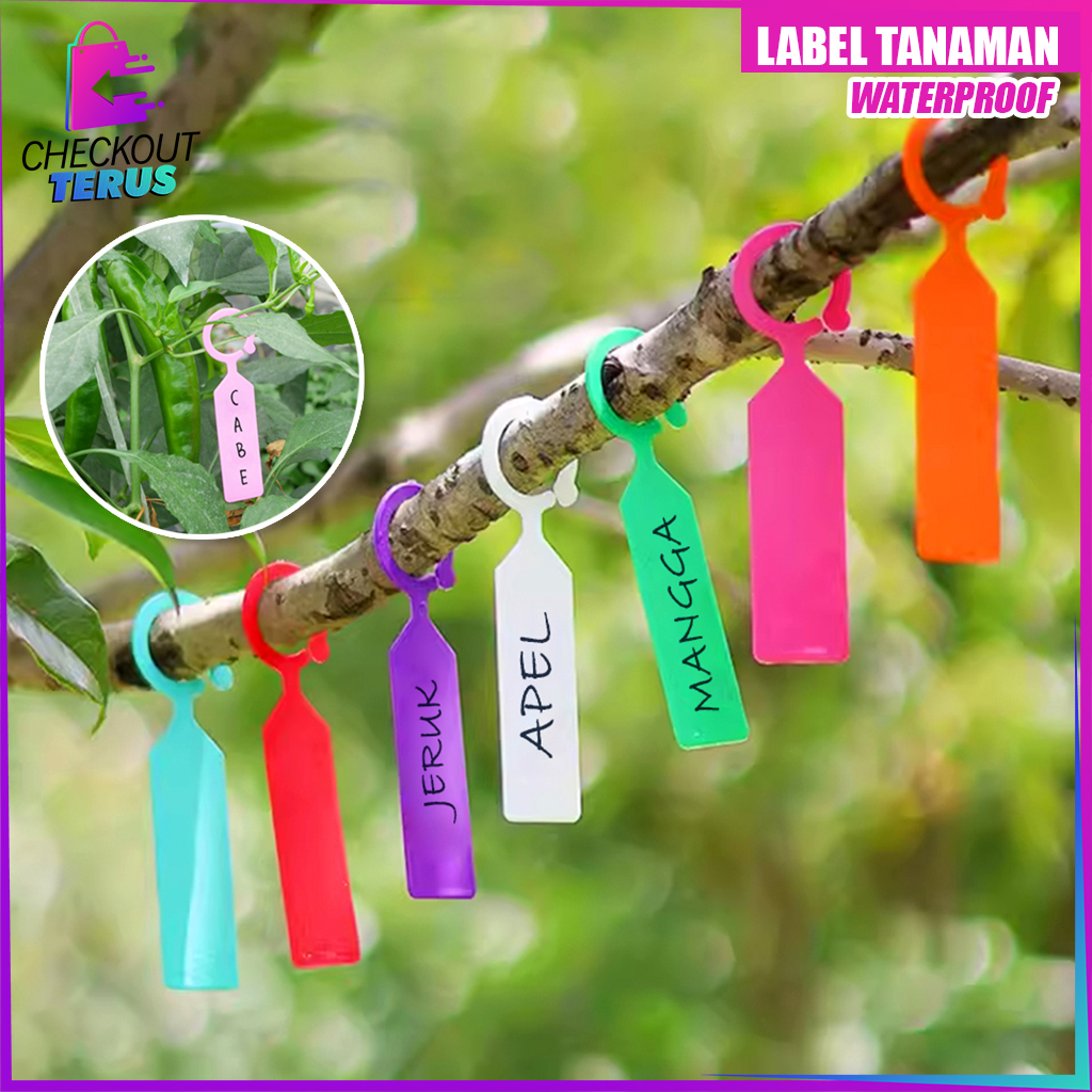Jual CT C1164 Plant Label Name Tag Penanda Tanaman Model Hanging Ring Name Tag Pohon Waterproof ...