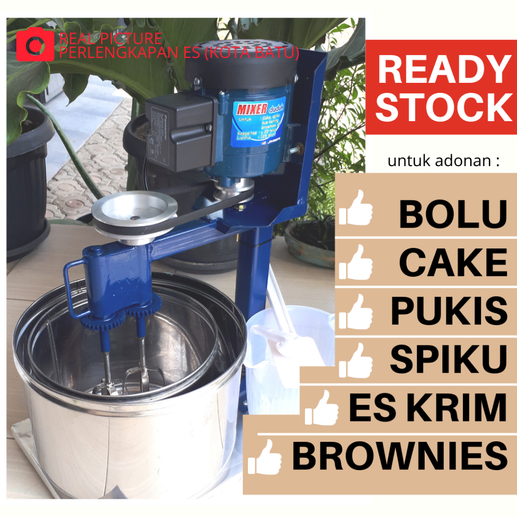Jual MESIN MIXER ADONAN TEPUNG - MESIN ICE CREAM 10 LITER - MESIN MIXER ...