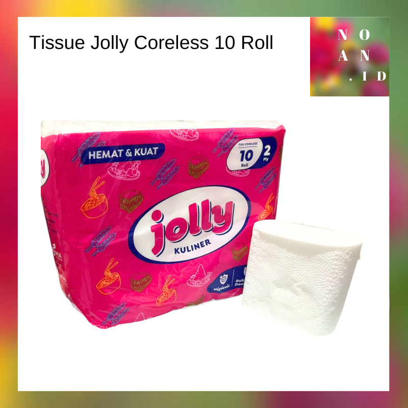 Jual Tissue Jolly kuliner coreless 10 Roll / Tisu Gulung / Tisu Gulung ...