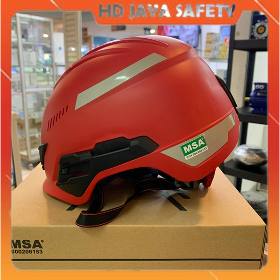 Jual Helm MSA V-Gard H1 Trivent Merah Lokal Fastrack SNI - Safety ...