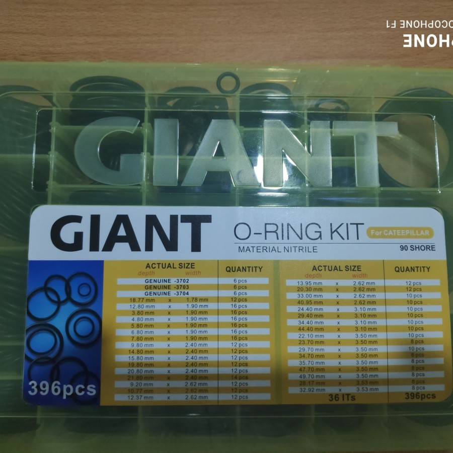 Jual Oring Kit Box Giant Hitachi Komatsu Kobelco Sumitomo Caterpillar ...